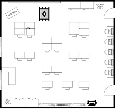 School Classroom Floor Plan | Visual Paradigm User-Contributed Diagrams ...